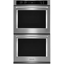 KitchenAid 30 Inch Double Convection Electric Wall Oven with 10 cu. ft ...